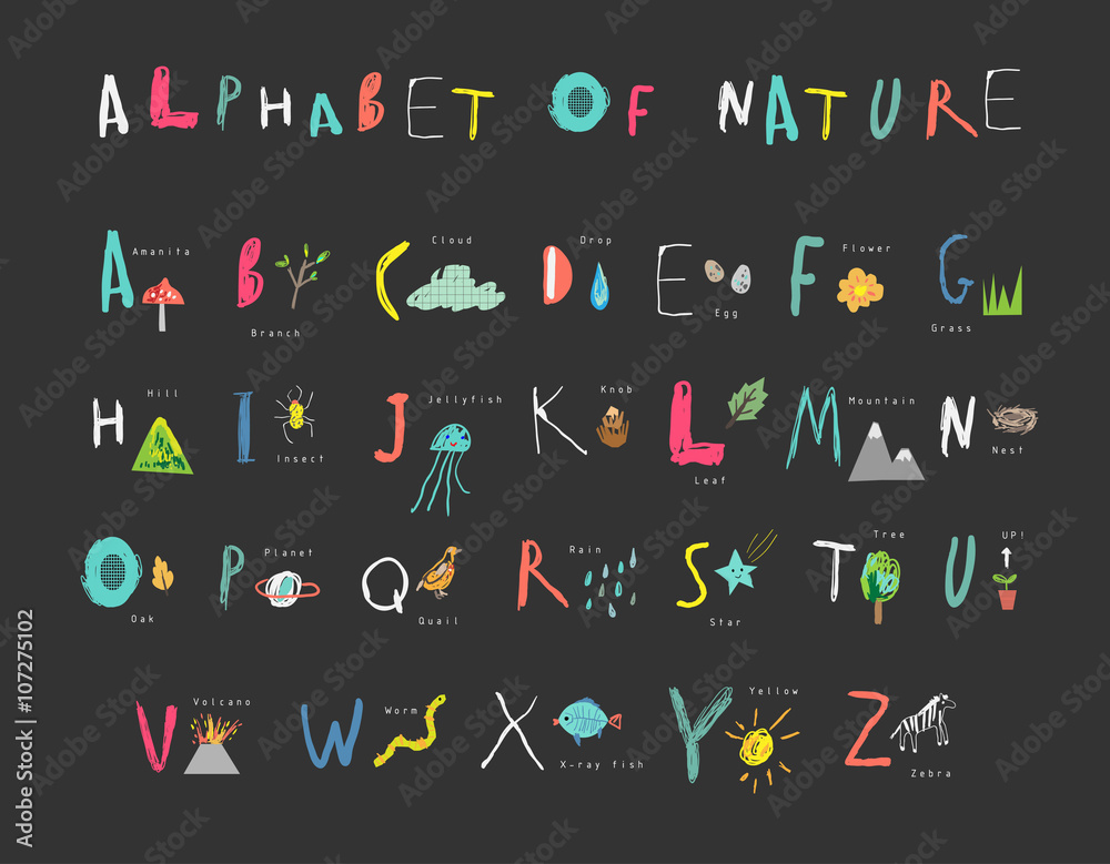 Alphabet Letters In Nature