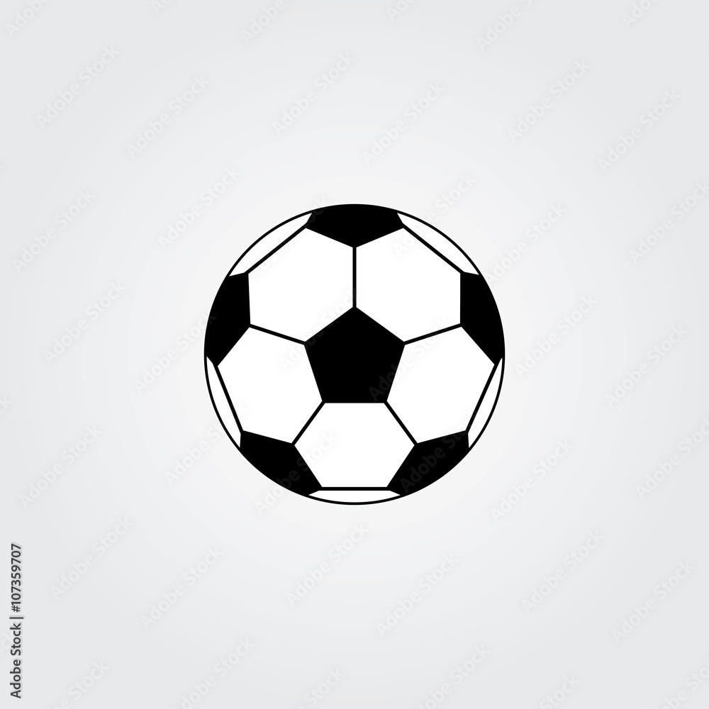 Soccer ball. Football soccer ball icon. Football soccer ball flat design. Football soccer ball ...