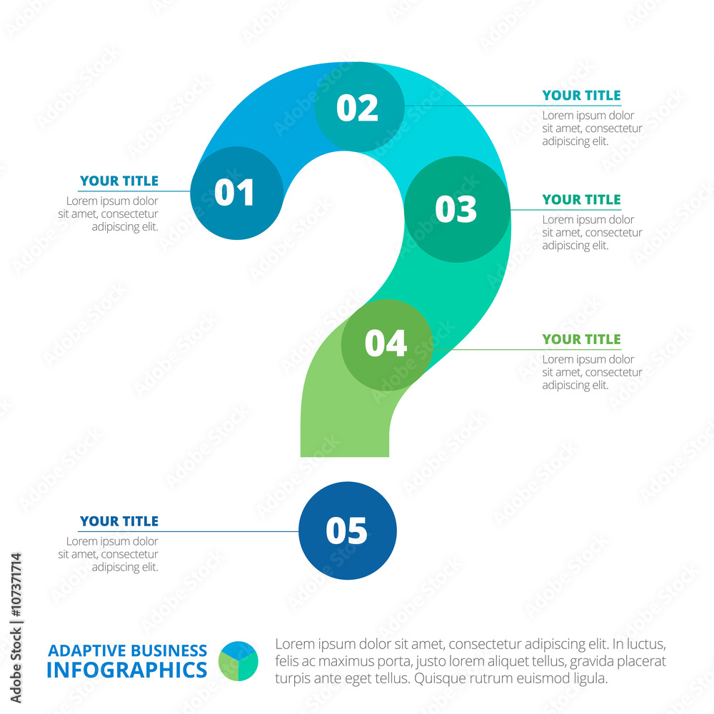 Question Mark Diagram Template Stock Vector | Adobe Stock