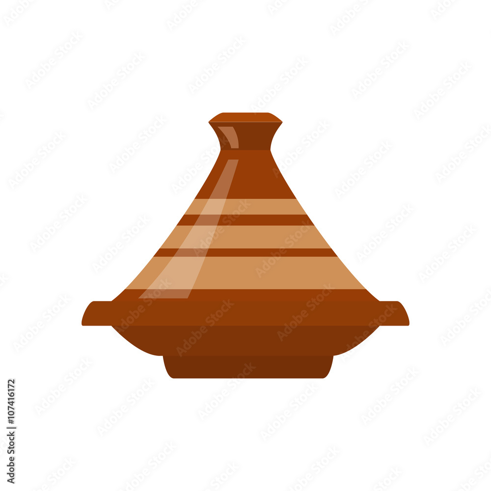 Moroccan tajine isolated Stock Vector | Adobe Stock