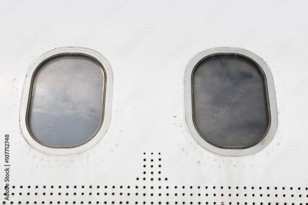 airplane body part, window Stock Photo | Adobe Stock