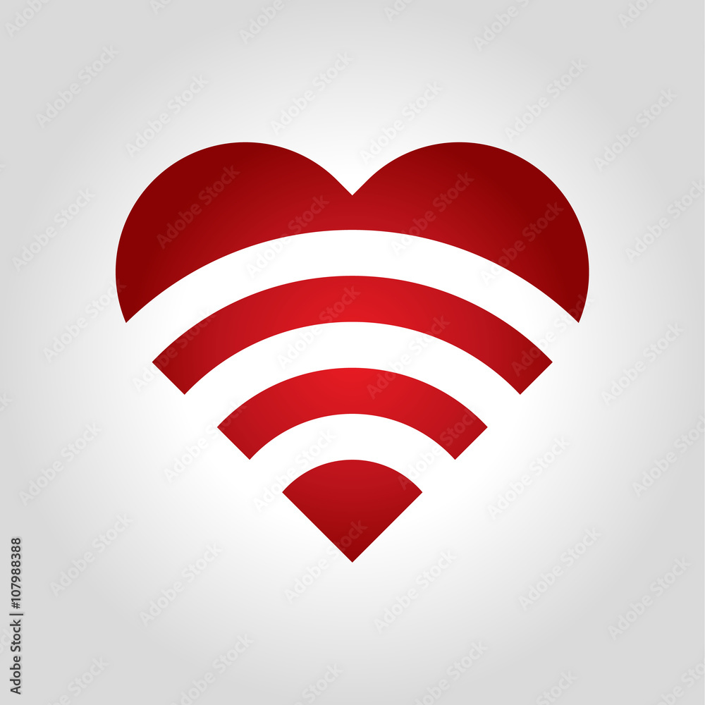 heart logo, icon and symbol vector illustration Stock Vector | Adobe Stock