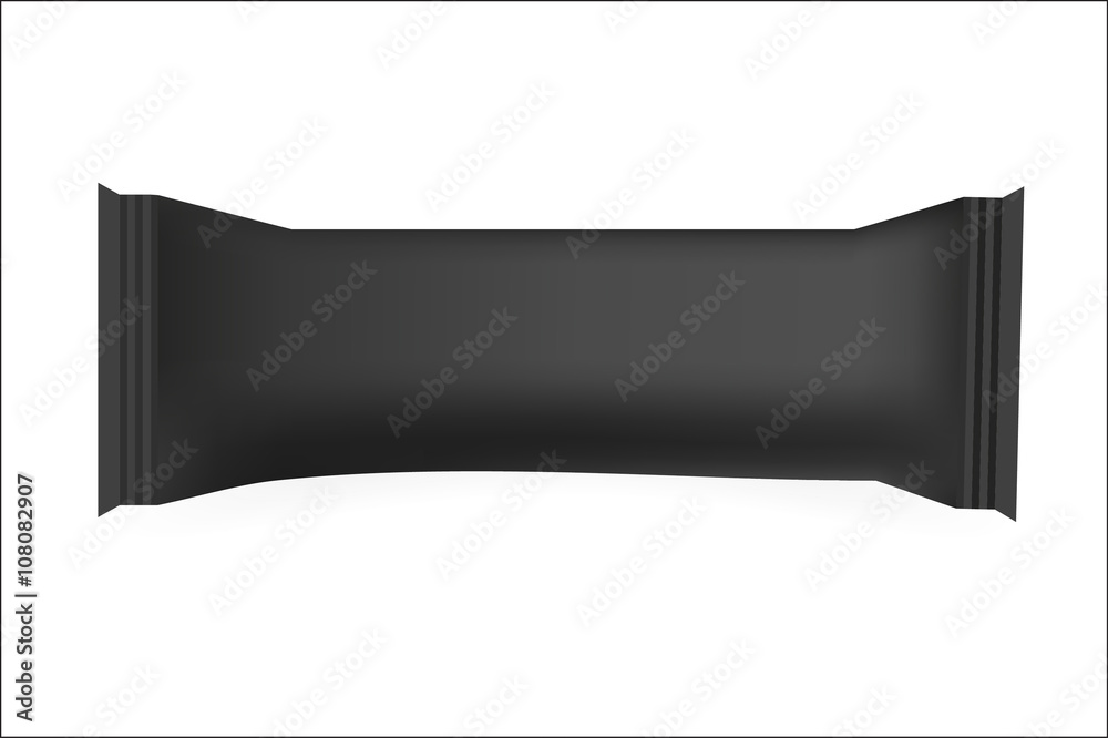 Black Blank Food Packaging For Biscuit, Wafer, Crackers, Sweets ...