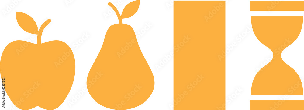 Apple, pear, rectangle, hourglass female body shapes. Woman body shapes ...