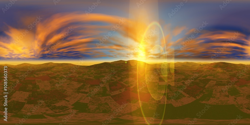 environment map ,HDRI High resolution map. Round panorama, spherical ...