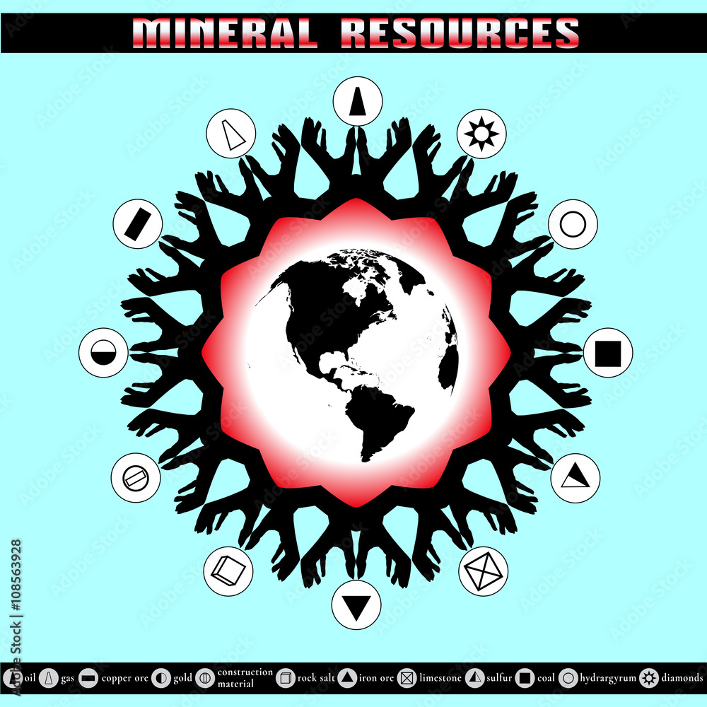 Earth Day. Destruction of mineral reserves. Infographics. Ecological ...