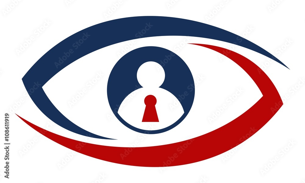 Shield Eye Identification Stock Vector | Adobe Stock