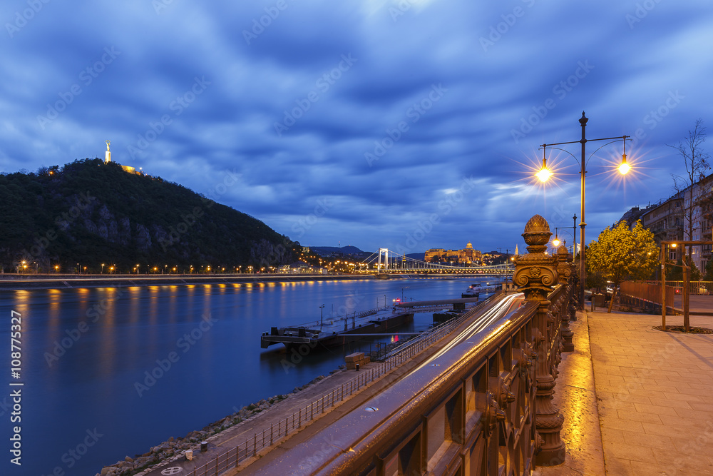 Map of Gellert Hill and Buda Castle.Budapest Stock Photo | Adobe Stock