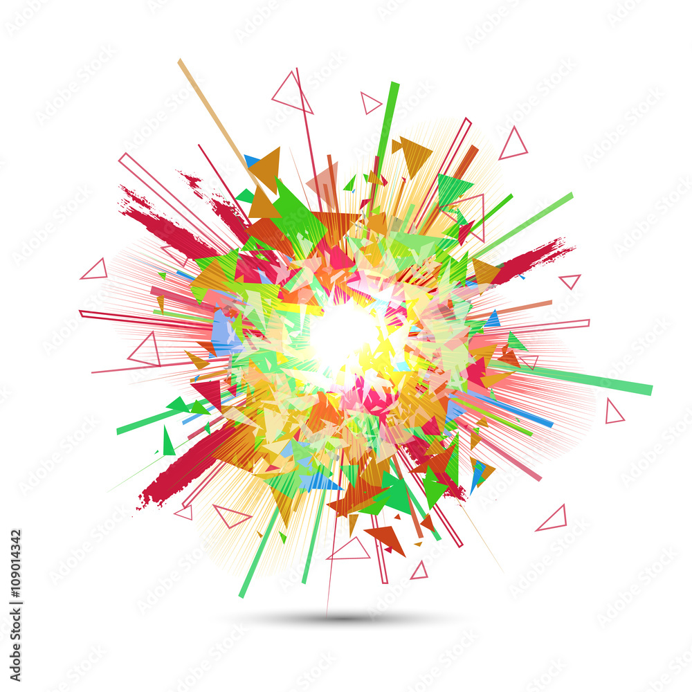 explosion background vector