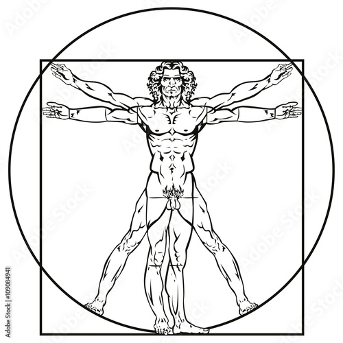 Leonardo Da Vinci vitruvian man Stock-Vektorgrafik | Adobe Stock Leonardo Da Vinci vitruvian man Stock-Vektorgrafik | Adobe Stock