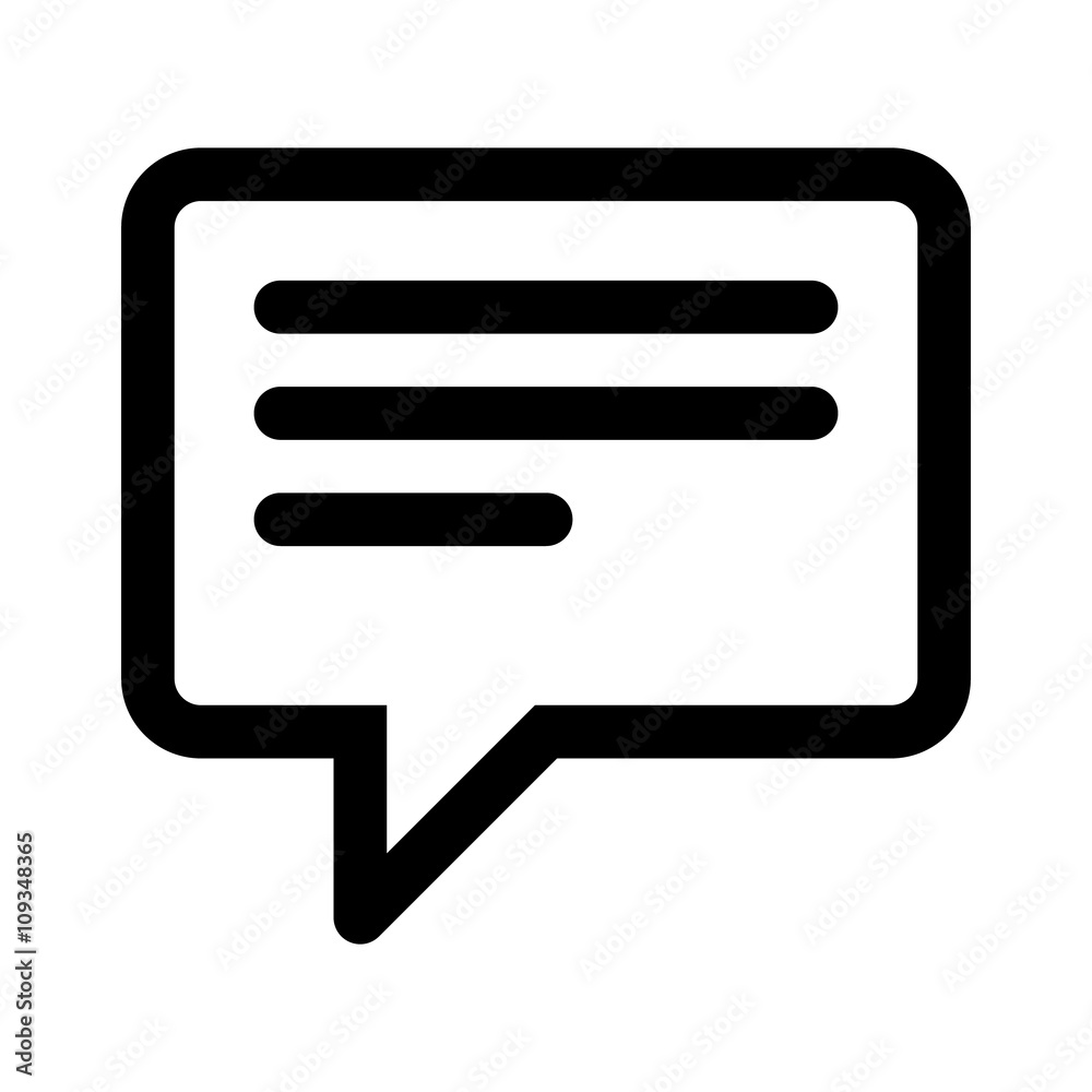 Customer feedback chat or discussion chat line art icon for apps and ...