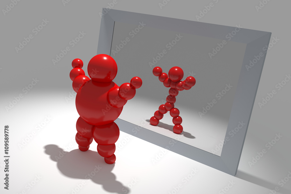 3D abstract "Ballman" characters Stock Illustration | Adobe Stock