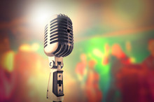 Vintage Microphone Retro Circles Free Stock Photo - Public Domain Pictures