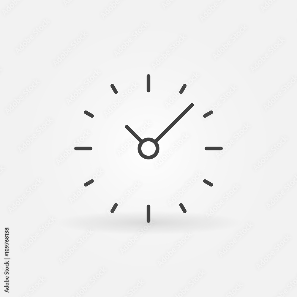 Image vectorielle Stock Simple clock icon | Adobe Stock