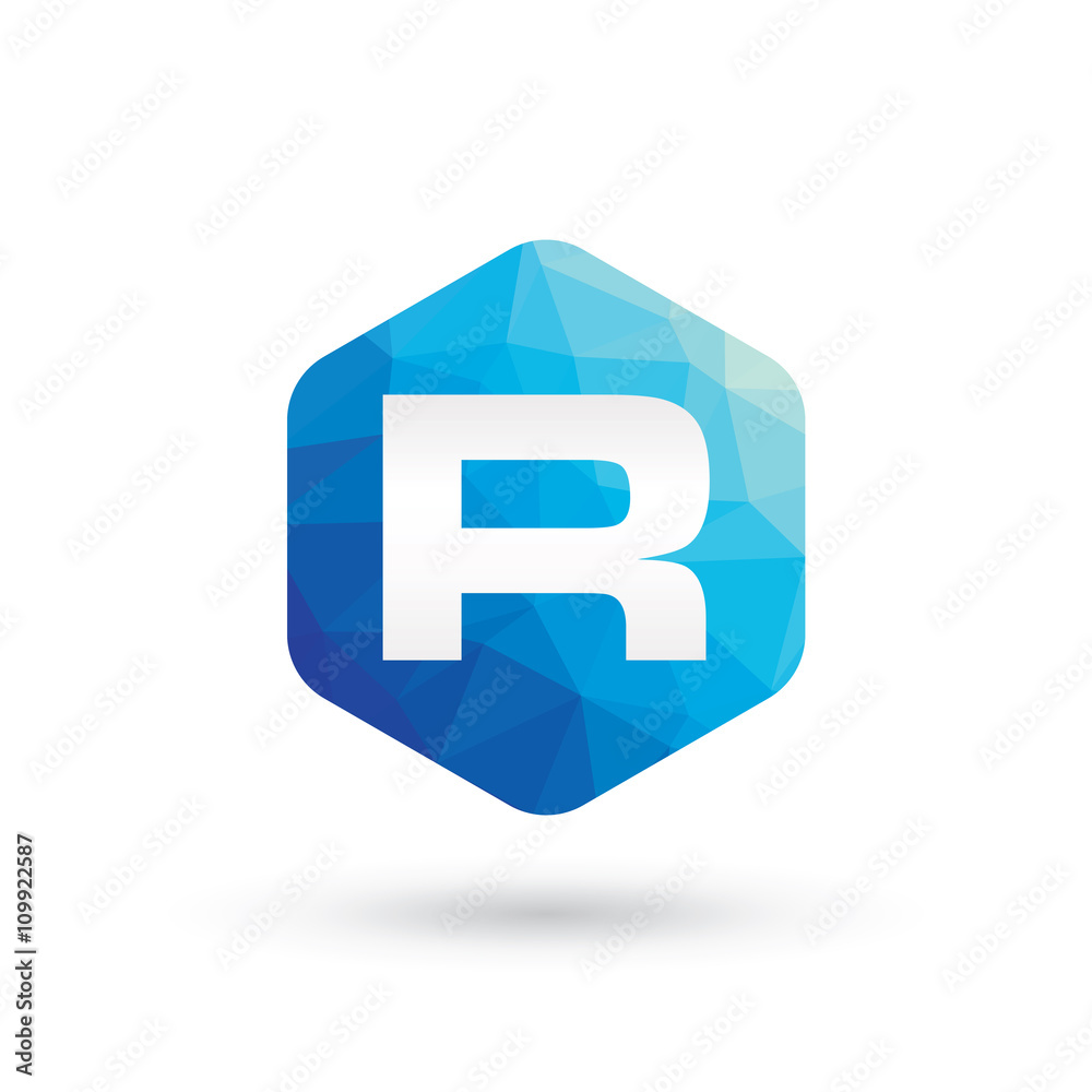 Hexagonal Letter R Logo Stock Vector | Adobe Stock