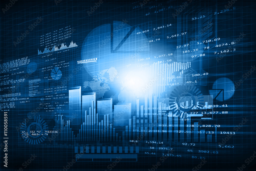 Financial chart and graphs background. stock market anylis. . Stock ...