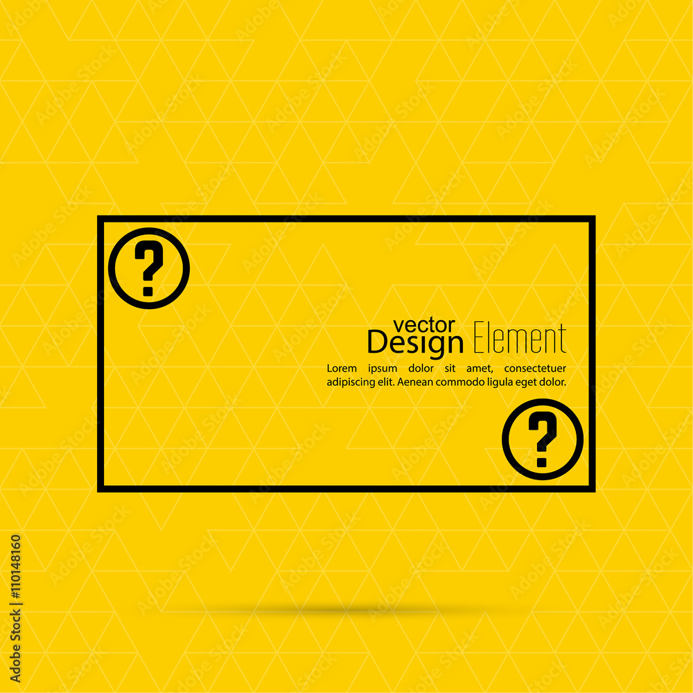 Question mark blank template. Stock Vector | Adobe Stock