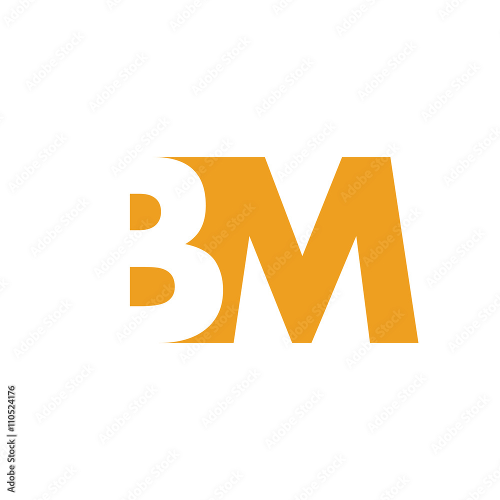 BM Logo | Vector Graphic Branding Letter Element | jpg, eps, path, web ...