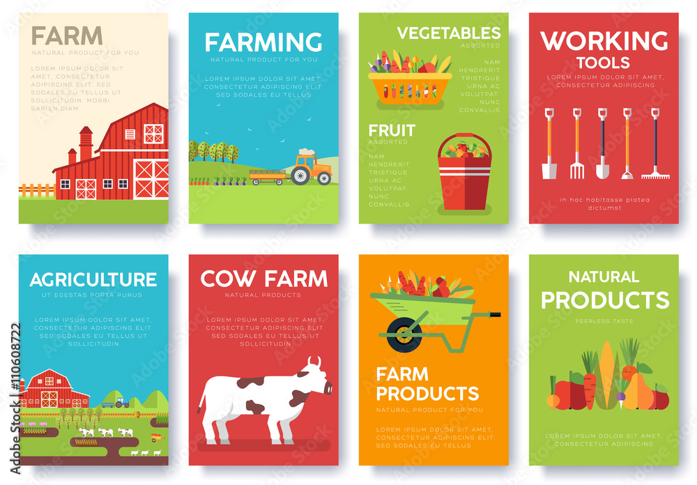 Flat farm in village set sprites and tile sets. instruments, flowers ...