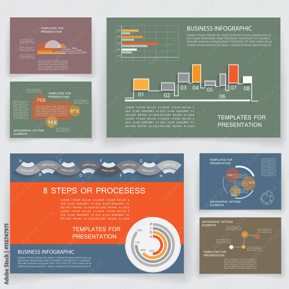 Brochure design, cover layout and infographics Stock Vector | Adobe Stock
