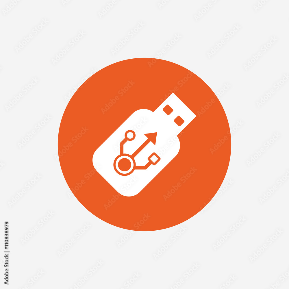 Stock-Vektorgrafik „Usb sign icon. Usb flash drive stick symbol ...
