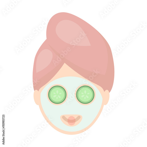 Spa mask icon of vector illustration for web and mobile Stock Vector ...