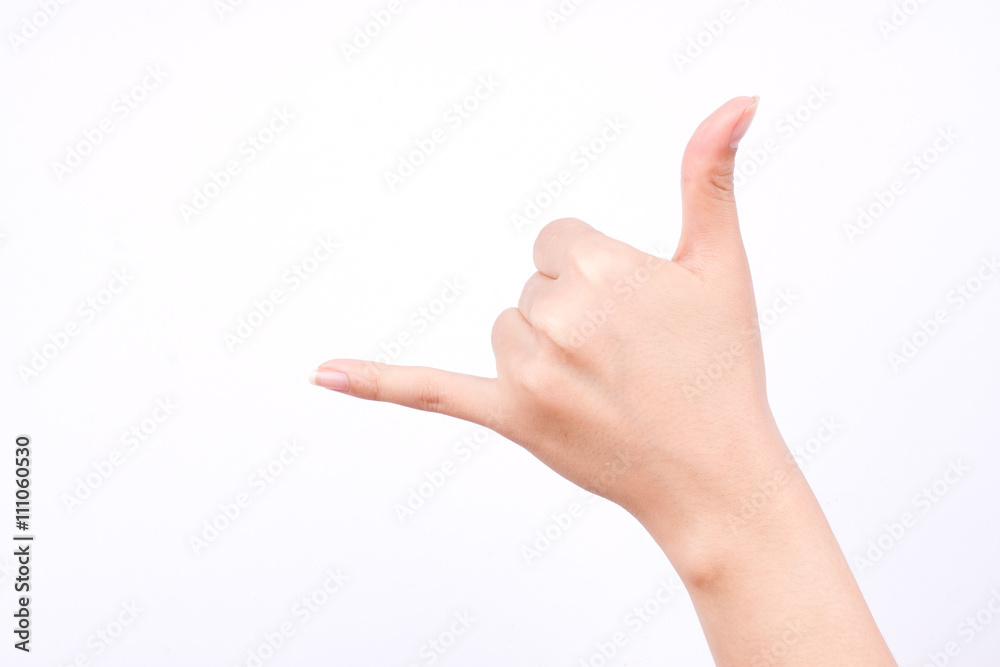 finger hand symbols isolated concept hand making a call phone me ...