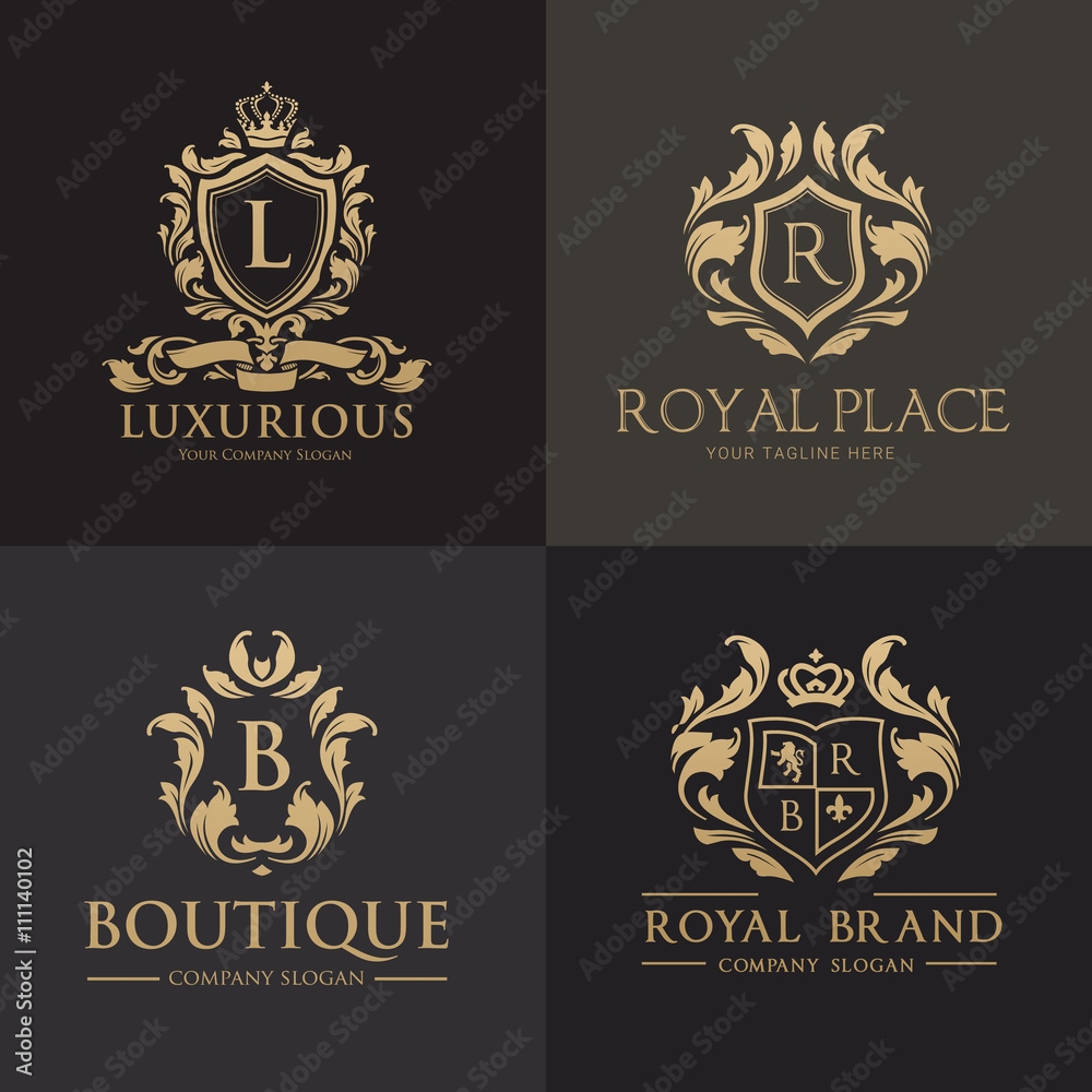 Luxury logo set, Best selected collection for hotel and fashion brand ...