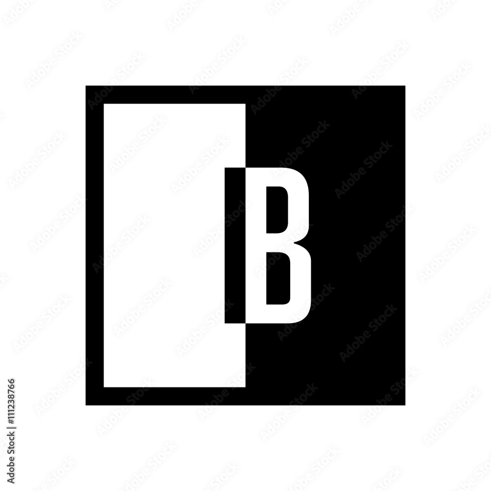 initial square half logo Stock Vector | Adobe Stock