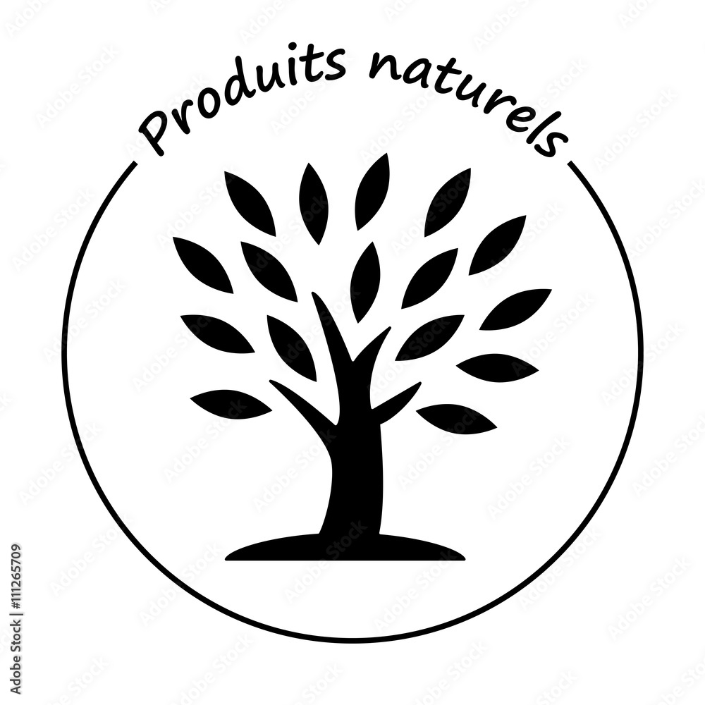 Logo produits naturels. Stock Vector | Adobe Stock