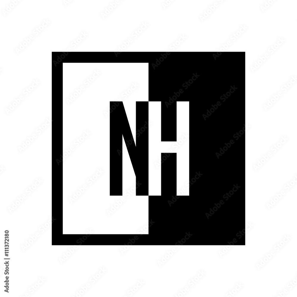 initial square half logo 素材庫向量圖 | Adobe Stock