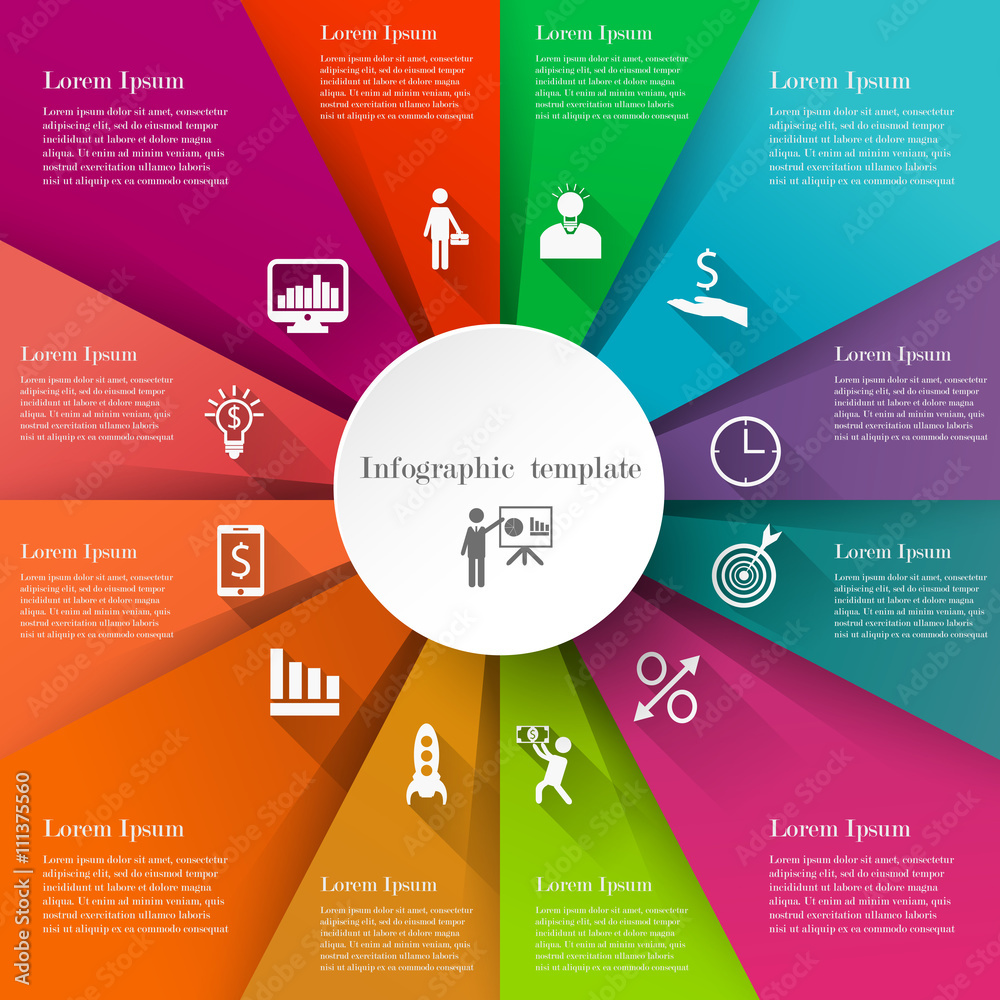 Infographic business template Stock Vector | Adobe Stock