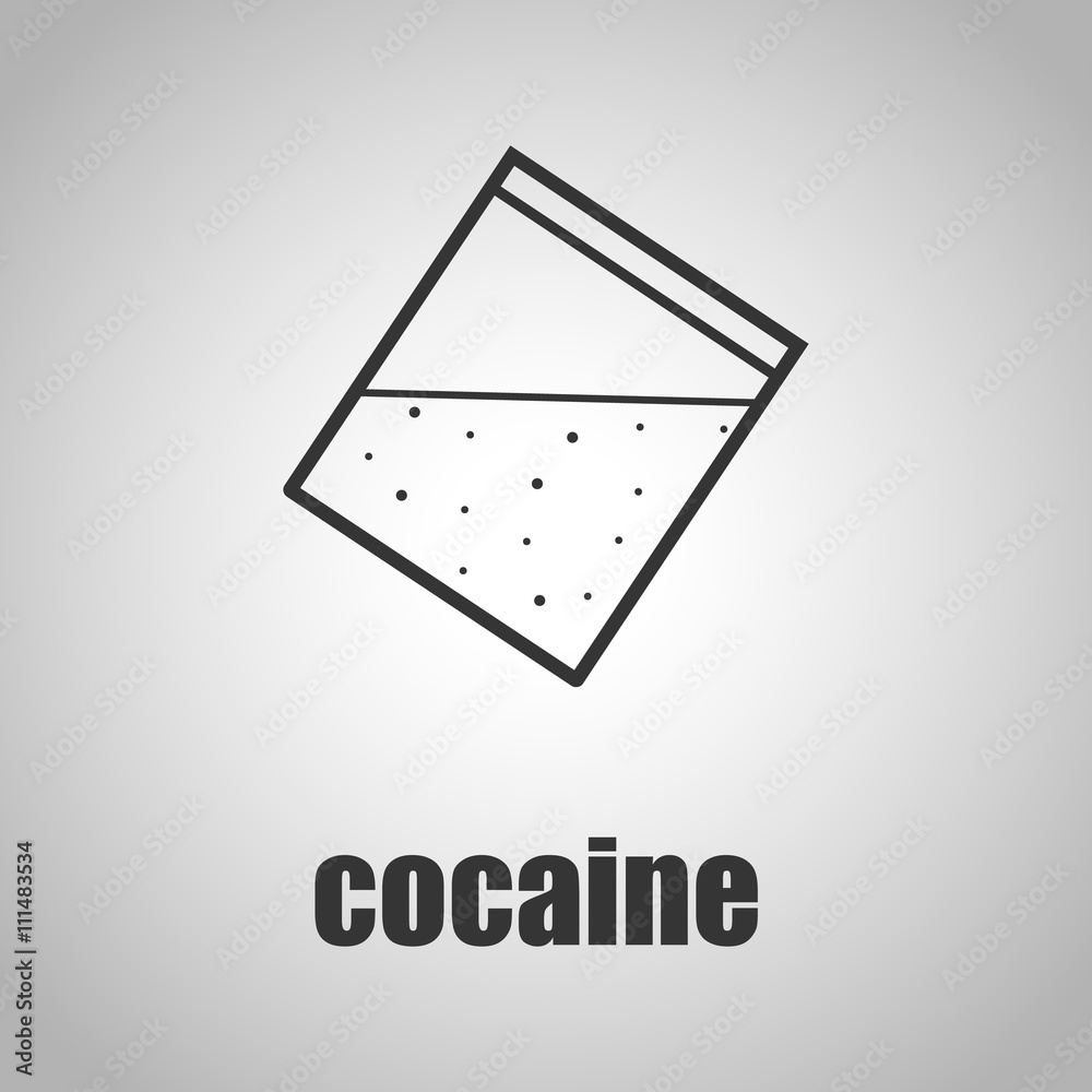cocaine icon Stock Vector | Adobe Stock
