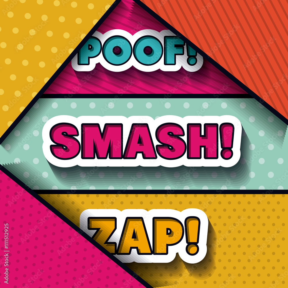 pop art message design Stock Vector | Adobe Stock