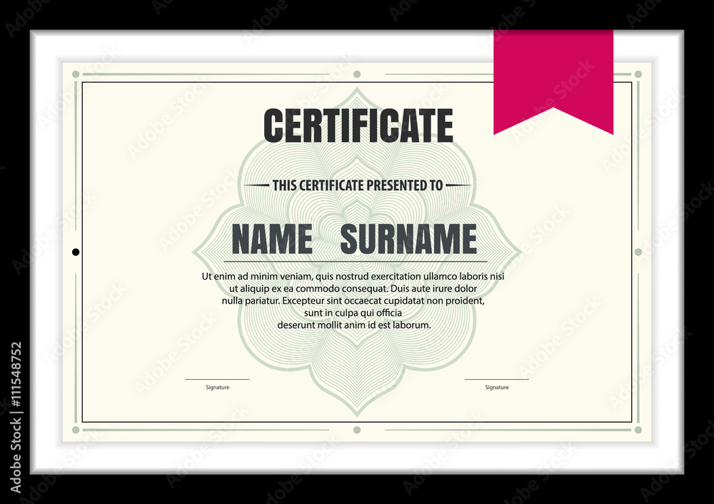 certificate template,abstract diploma layout,A4 size ,vector Stock ...