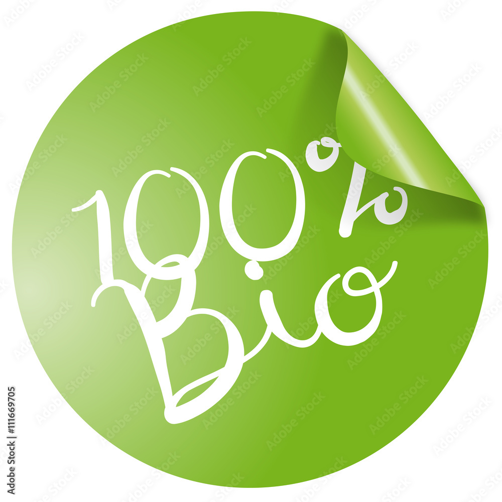100% Bio Stock Vector | Adobe Stock