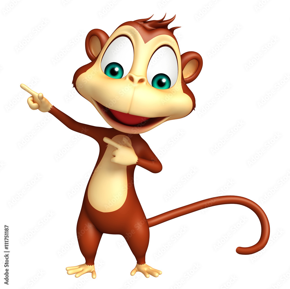 cute Monkey cartoon character Stock Illustration | Adobe Stock