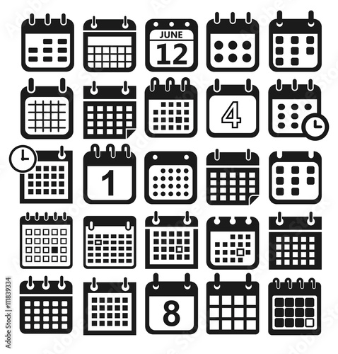 Vecteur Stock calendar icons for web design, calendar symbol, flat ... Vecteur Stock calendar icons for web design, calendar symbol, flat ...