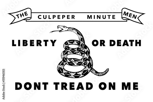 The Culpeper Minutemen flag, Authentic version - Buy this stock ...