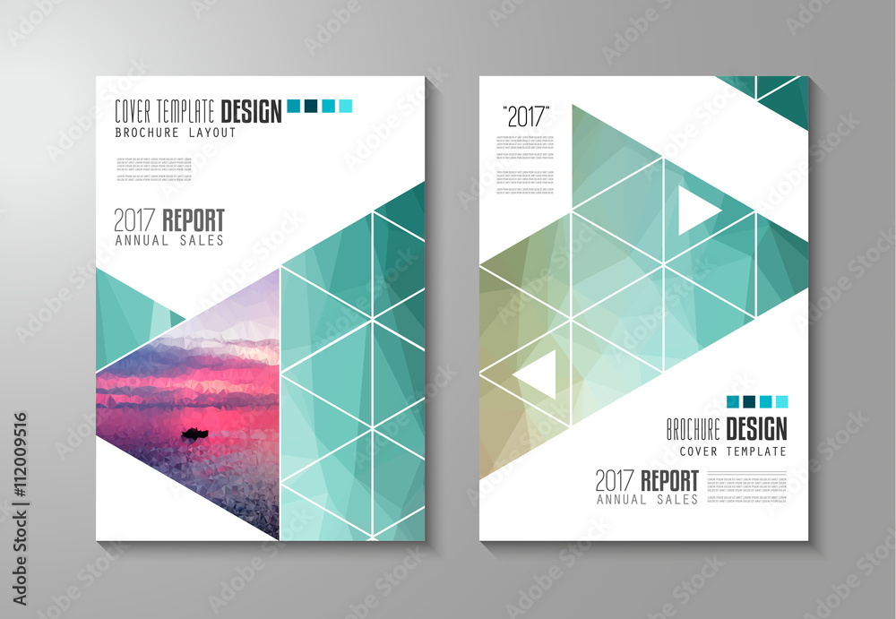 Brochure template, Flyer Design or Depliant Cover for business ...