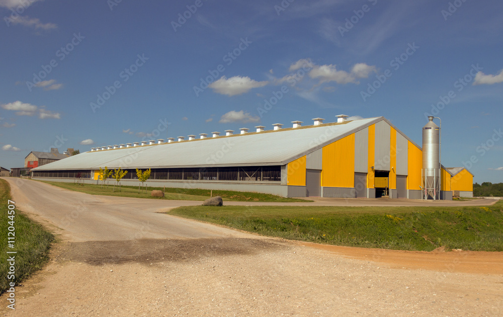 Milk farm in countryside Stock Photo | Adobe Stock