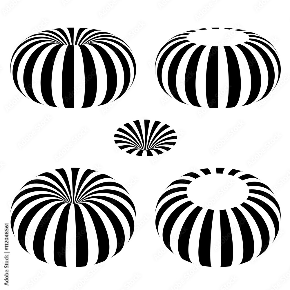 magnetic field toroid black symbol vector Stock Vector | Adobe Stock