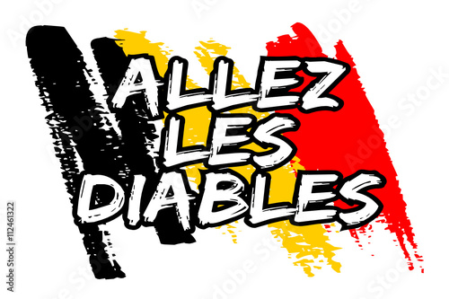 Drapeau Belgique - allez les diables - Buy this stock vector and ...