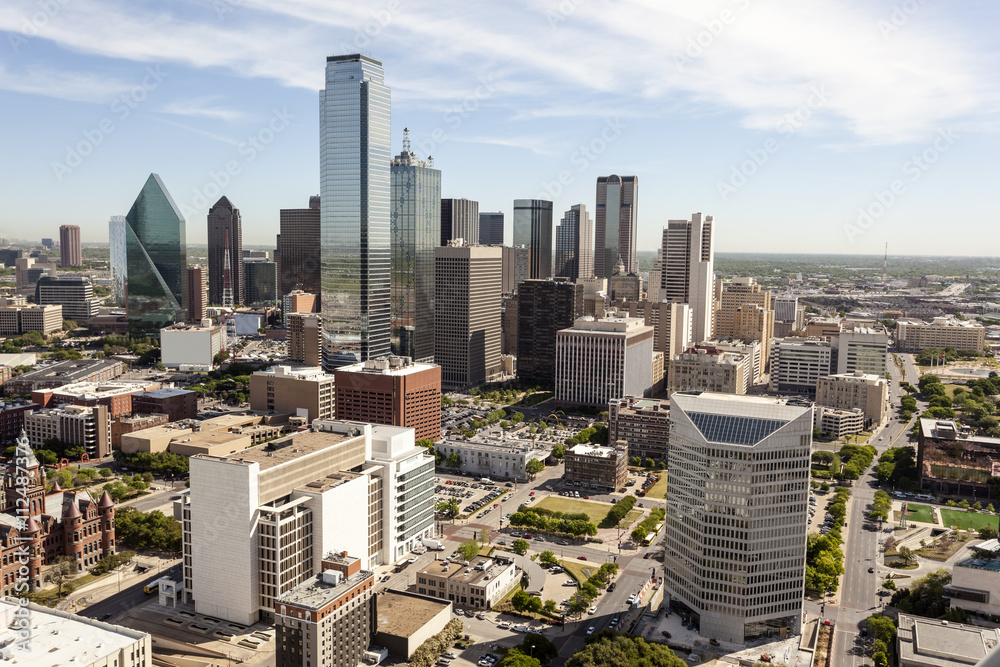 Dallas downtown skyline Stock Photo | Adobe Stock