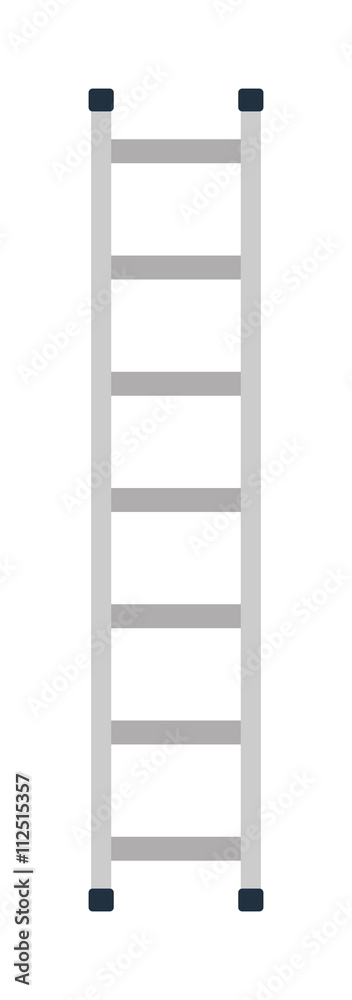 Construction ladder vector illustration. Stock Vector | Adobe Stock