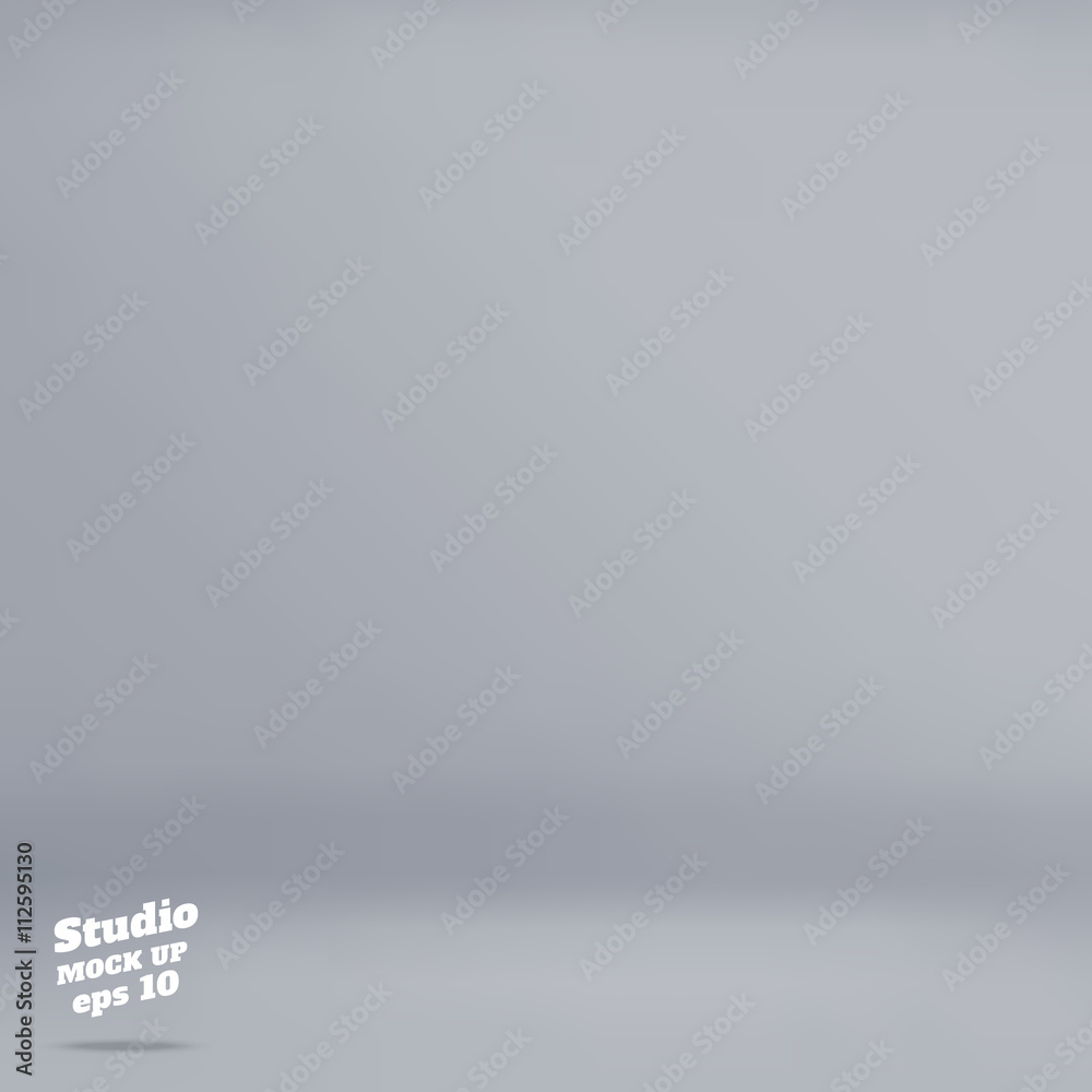 Vector :Empty pale grey studio room background ,Template mock up Stock ...
