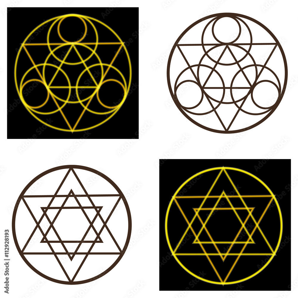 occult vector symbols Stock Vector | Adobe Stock
