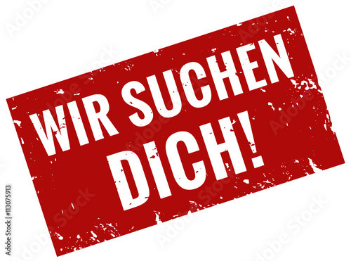 Wir suchen dich Stempel rot grunge vector de Stock | Adobe Stock Wir suchen dich Stempel rot grunge vector de Stock | Adobe Stock