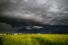 Storm Clouds Over Country Field Free Stock Photo - Public Domain Pictures