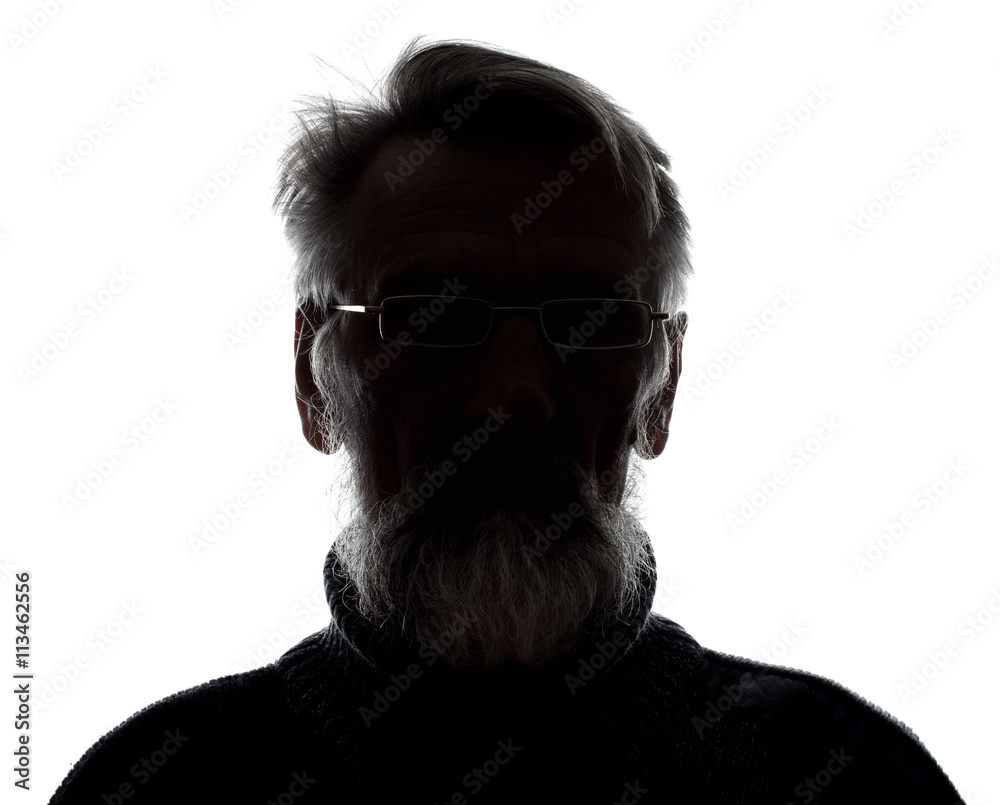 Hidden face in the shadow.male person silhouette Stock Photo | Adobe Stock